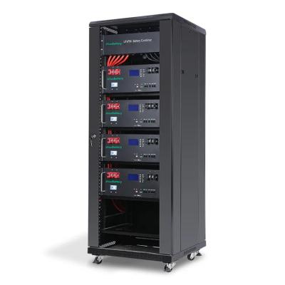 China 20KW 48V 51.2V Energy Storage Battery Pack Stackable Server Rack LiFePO4 Battery for sale