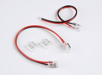 China Milewood LED Strip Light Accessories COB Led Strip Connector 2 Pin Board To Wire for sale