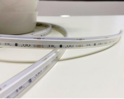 China Flexible COB Pixel Rgb Led Strip Light 24V IP65 Silicon Sleeved for sale