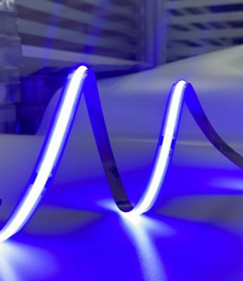 China Blue Color Flexible LED COB Tape Light IP20 24V Standard Series for sale