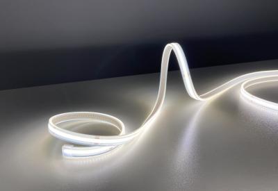 China Smooth Dotless Led Strip Fexible cob Strip Light Silicon Sleeved IP65 for sale