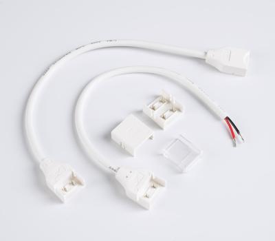 China IP65 LED Strip Connector 2 Pin For Single Color COB Strip for sale