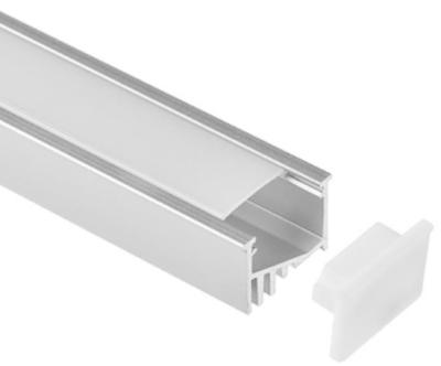 China Double-Anodized Aluminum Led Strip Extrusions 21x12.5mm RoHS for sale