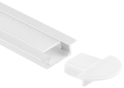 China 6063 LED Light Aluminium Profile Recessed Mount 21.7 X 5.7mm for sale