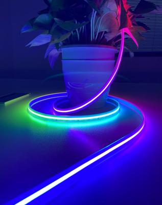 China Flexible Pixel Cob Rgb Strip Light Silicon Sleeved IP65 for sale