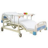 China Multifunctional Aluminum Alloy Hospital Bed with Bedpan and Safety Rails CE Certified for Paralyzed Patients for sale
