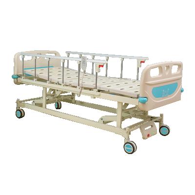 China Multifunctional Aluminum Alloy Hospital Bed with Bedpan and Safety Rails CE Certified for Paralyzed Patients for sale