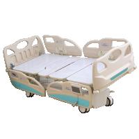 China Multifunctional Aluminum Alloy Hospital Bed with Bedpan and Safety Rails CE Certified for Paralyzed Patients for sale