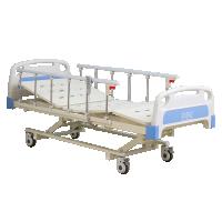 China Multifunctional Aluminum Alloy Hospital Bed with Bedpan and Safety Rails CE Certified for Paralyzed Patients for sale