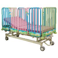 China Aluminium Alloy Hospital Bed with Height Adjustment and 3 Functions for Home and Medical Use for sale