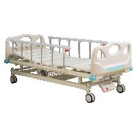 China Aluminium Alloy Hospital Bed with Height Adjustment and 3 Functions for Home and Medical Use for sale