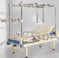 China Aluminium Alloy Dual-Rocking Hospital Bed with Height Adjustment for Patient Rehabilitation for sale