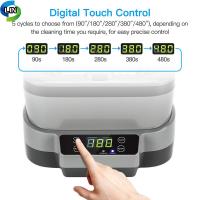 China Mini dental ultrasonic cleaner with 3.2L tank capacity SUS304 stainless steel and 40KHz vibration frequency for sale