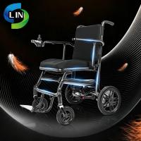 China Electric Mobility Wheelchair with Carbon Fiber Frame, 300W Powerful Brushless Motor and Detachable Lithium Battery for sale