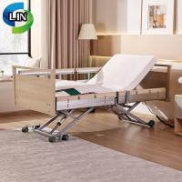 China 5-Function Electric Home Care Bed with 200kg Max. Patient Bearing Weight and Adjustable Backrest and Footrest for sale