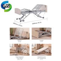 China 5-Function Electric Home Care Bed with 200kg Max. Patient Bearing Weight and Adjustable Backrest and Footrest for sale