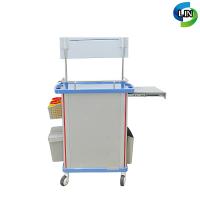 China ABS Plastic Multi-functional Medical Trolley for Hospital Outpatient Department Anesthesia Cart for sale