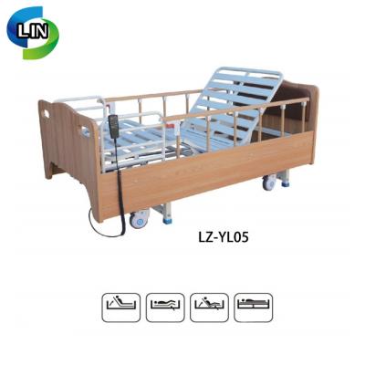 China Double-Adjustable Hospital Bed with Toilet Opening and Aluminium Alloy Frame for Nursing Home and Medical Care for sale