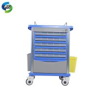 China Hospital Medicine Delivery Cart with ABS Plastic and Aluminum Alloy Construction, Brake Casters, and 640*500*850mm Dimensions for sale