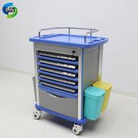 China Hospital Medicine Delivery Cart with ABS Plastic and Aluminum Alloy Construction, Brake Casters, and 640*500*850mm Dimensions for sale