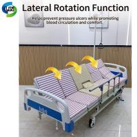 China Manual Nursing Bed with Backrest and Footrest Adjustment and Side Tilting for Home Care for sale