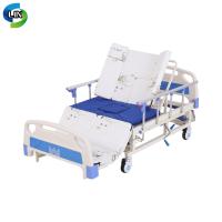 China Manual Nursing Bed with Backrest and Footrest Adjustment and Side Tilting for Home Care for sale