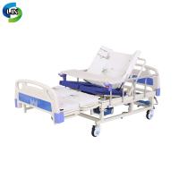 China Manual Nursing Bed with Backrest and Footrest Adjustment and Side Tilting for Home Care for sale