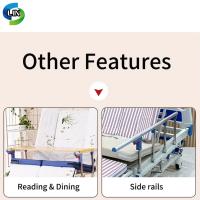 China Manual Nursing Bed with Backrest and Footrest Adjustment and Side Tilting for Home Care for sale