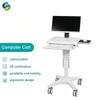 China Class I Medical Devices Mobile Nursing Workstation with Noiseless Easy Roll Casters and 20kg Load Capacity for sale