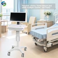 China Class I Medical Devices Mobile Nursing Workstation with Noiseless Easy Roll Casters and 20kg Load Capacity for sale