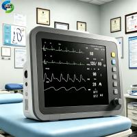 China Portable CE Certified Medical Multi-Parameter Monitor with Built-in Battery for Inpatient Care for sale