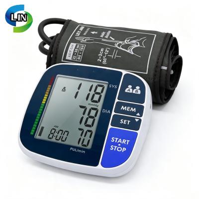 China CE Certified Portable Electronic Sphygmomanometer with LCD Screen for Home & Hospital Use for sale