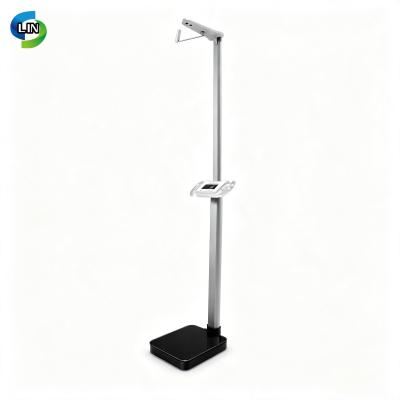 China CE Certified Medical Weighing Scale with 200kg Maximum Weight Capacity and Voice Broadcast Height Measurement for sale