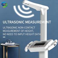 China CE Certified Medical Weighing Scale with 200kg Maximum Weight Capacity and Voice Broadcast Height Measurement for sale