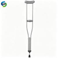 China Height Adjustable Stainless Steel Medical Crutch with 100kg Max Load Capacity for Mobility Rehabilitation for sale