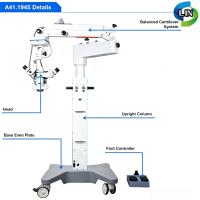 China Dual-head Surgical Microscope with 4×~24× Continuous Zoom and LED, Halogen Illumination for Orthopedics and Plastic Surgery for sale