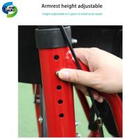China Lightweight Folding Rehabilitation Walker Rollator with 130kg Max Load for Nursing Home and Household Use for sale