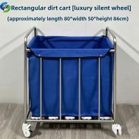 China High-grade Plastic Medical Laundry Trolley with 100mm Wheel Diameter and CE Certified for Hospital Ward for sale