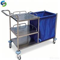 China High-grade Plastic Medical Laundry Trolley with 100mm Wheel Diameter and CE Certified for Hospital Ward for sale