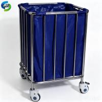 China High-grade Plastic Medical Laundry Trolley with 100mm Wheel Diameter and CE Certified for Hospital Ward for sale