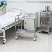 China 304 Stainless Steel Medical Dressing Change Trolley with 750*450*910mm Dimensions and 22kg Load Capacity for sale
