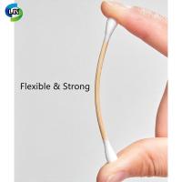 China Disposable Cotton Swab with 100% Pure Cotton Tip - Eco-friendly and Single-use for Medical Cleaning and Makeup Removal for sale
