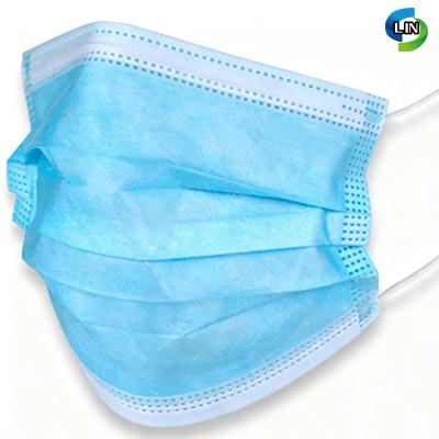 China 3-Ply Type IIR Disposable Surgical Medical Face Mask with BFE 99% and CE Certified for sale
