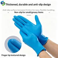 China Heavy-duty Thick Disposable Medical Gloves with Textured Fingertips and Waterproof Barrier for Hand Safety Protection for sale