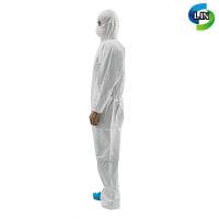 China Disposable Medical Protective Coverall with Waterproof Barrier Protection 99% Filtration Efficiency and Integrated Hooded One-piece Design for sale