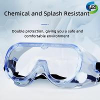 China Medical Protective Goggles with Anti-fog Coating, Full Wrap-around Frame and PVC + PC Material for Chemical Laboratory Protection for sale