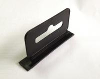 China Black Plastic Injection Plastic Part customized Plastic Hang Tag for sale