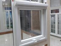 China Single Glass Vertical Sliding UPVC Windows 80 Series EPDM Double Sealing System for sale