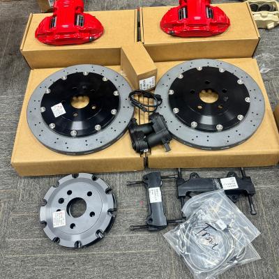 China For Chevrolet Corvette C8 OEM 85105574 Custom EPB 4Pot Brake Caliper Kit with Ceramic Brake Rotors for sale