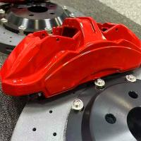 China For Tesla Model S OEM 105506600B Custom 6Pot Big Brake Caliper Kit with Ceramic Drilled Rotors for sale
